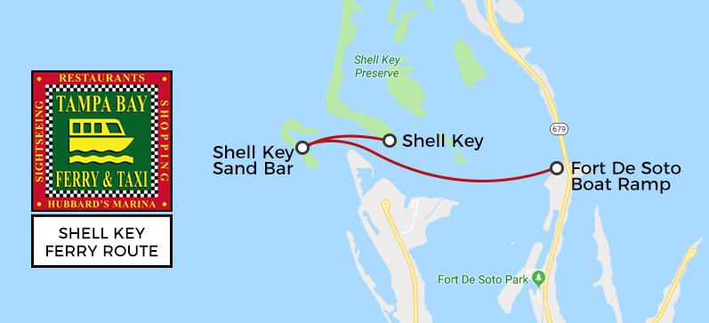 Shell Key Ferry | Hubbard's Marina | Tampa Bay Ferry | Ft. De Soto